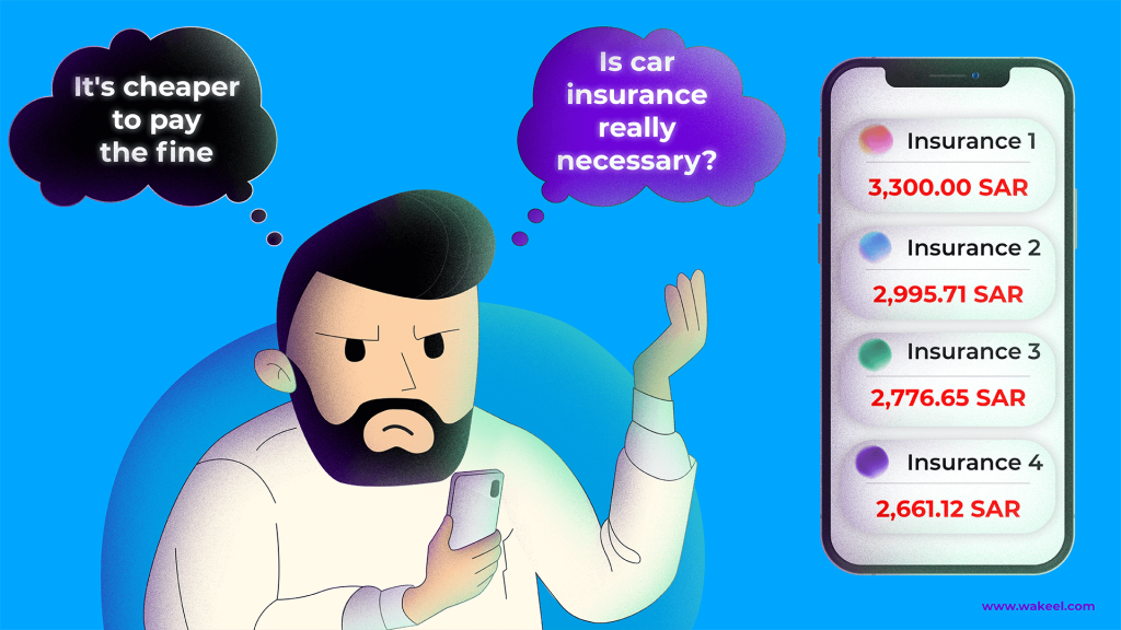 It's not cheaper to drive without insurance in Saudi! | wakeel